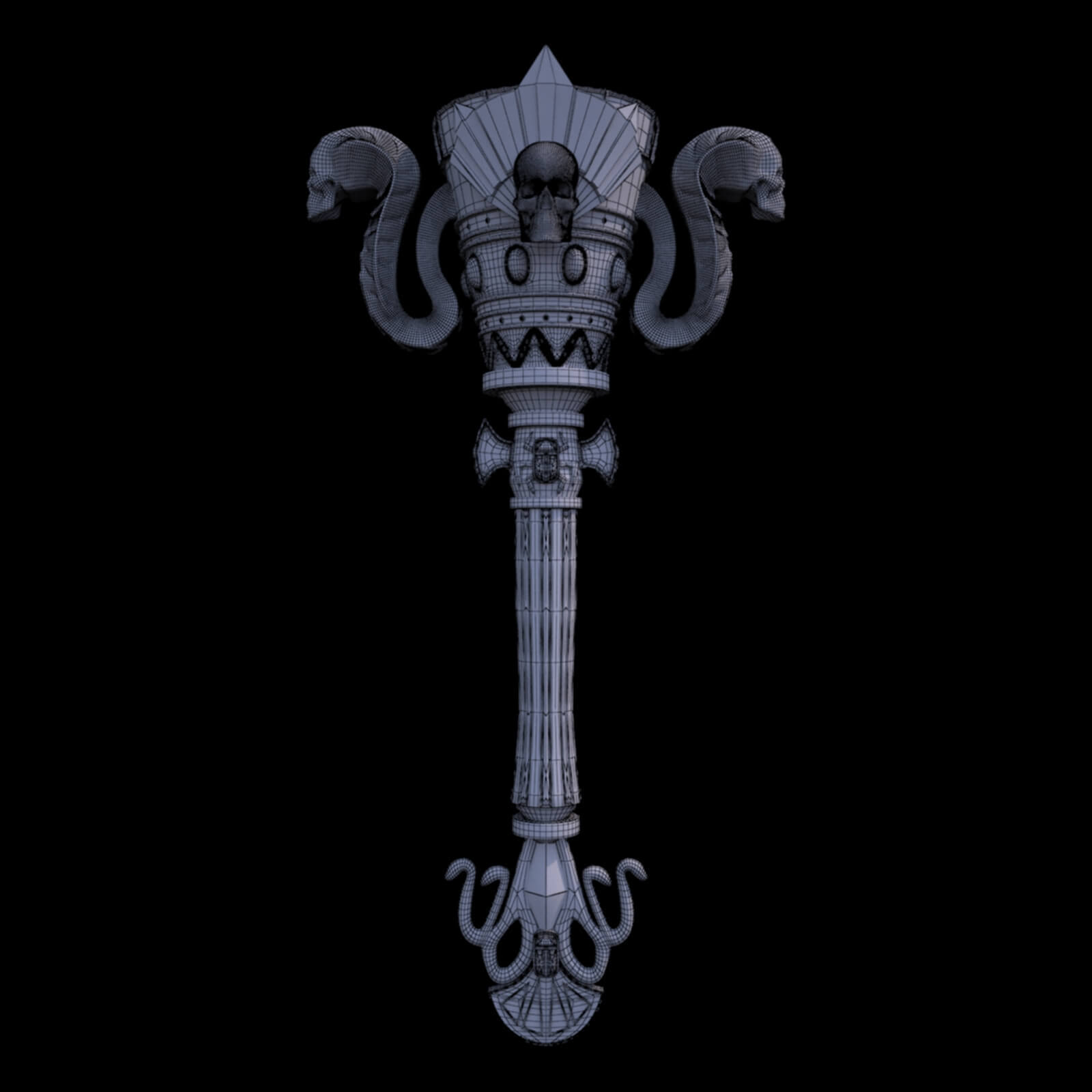 Fantasy Torch - 3D Model by Nicu_Tepes