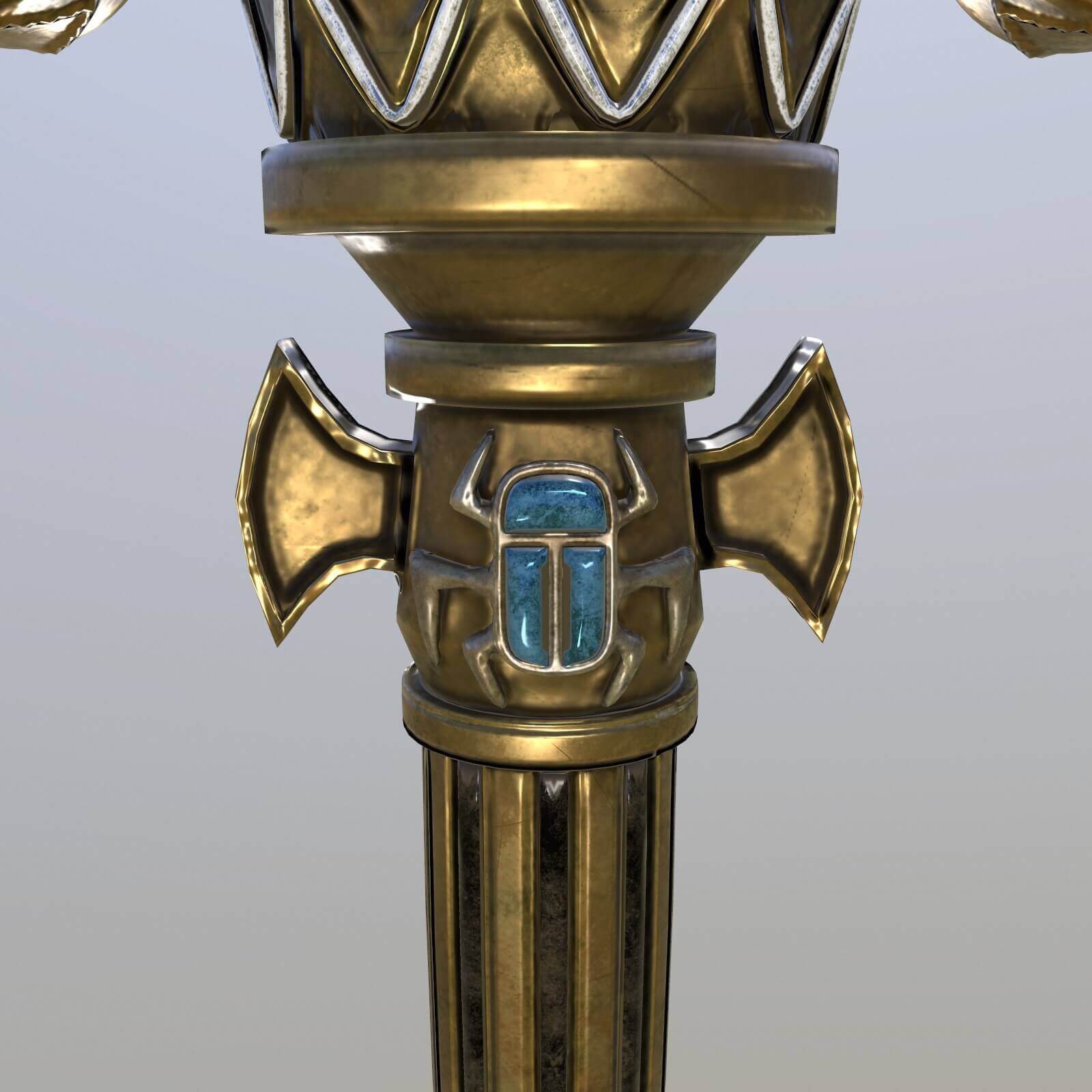 Fantasy Torch - 3D Model by Nicu_Tepes