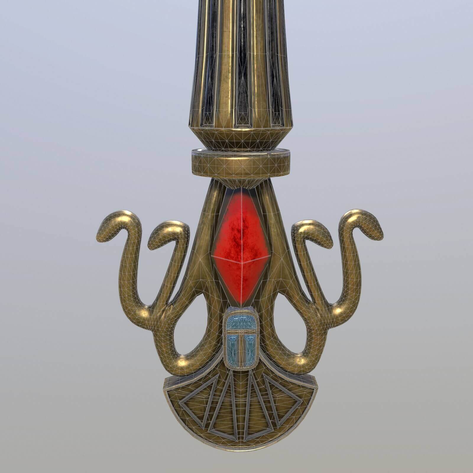 Fantasy Torch - 3D Model by Nicu_Tepes