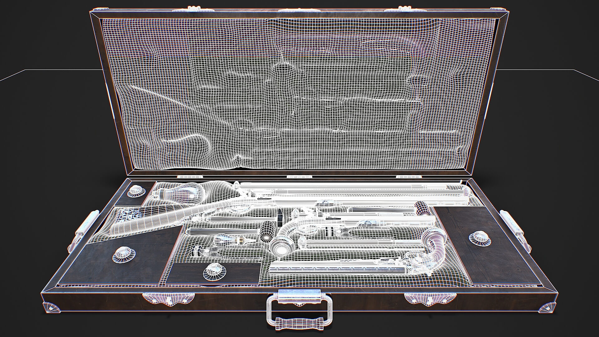 Flintlock Gun Case - 3D Model by Nicu_Tepes