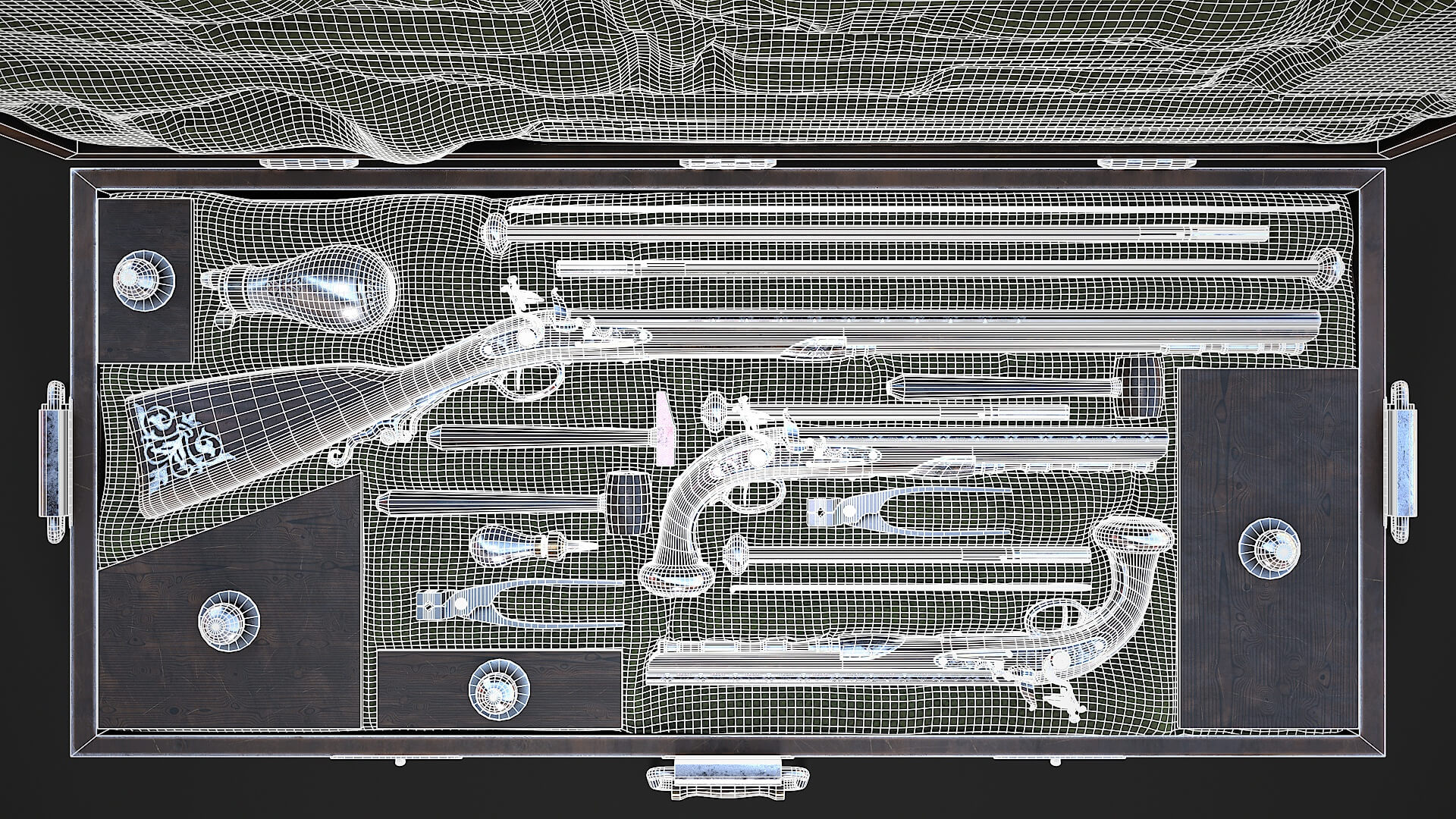 Flintlock Gun Case - 3D Model by Nicu_Tepes