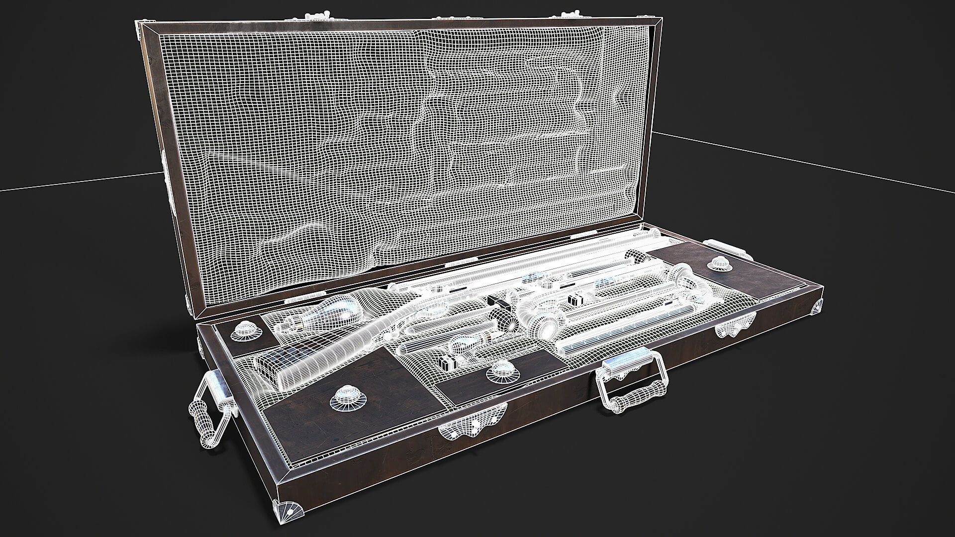 Flintlock Gun Case - 3D Model by Nicu_Tepes