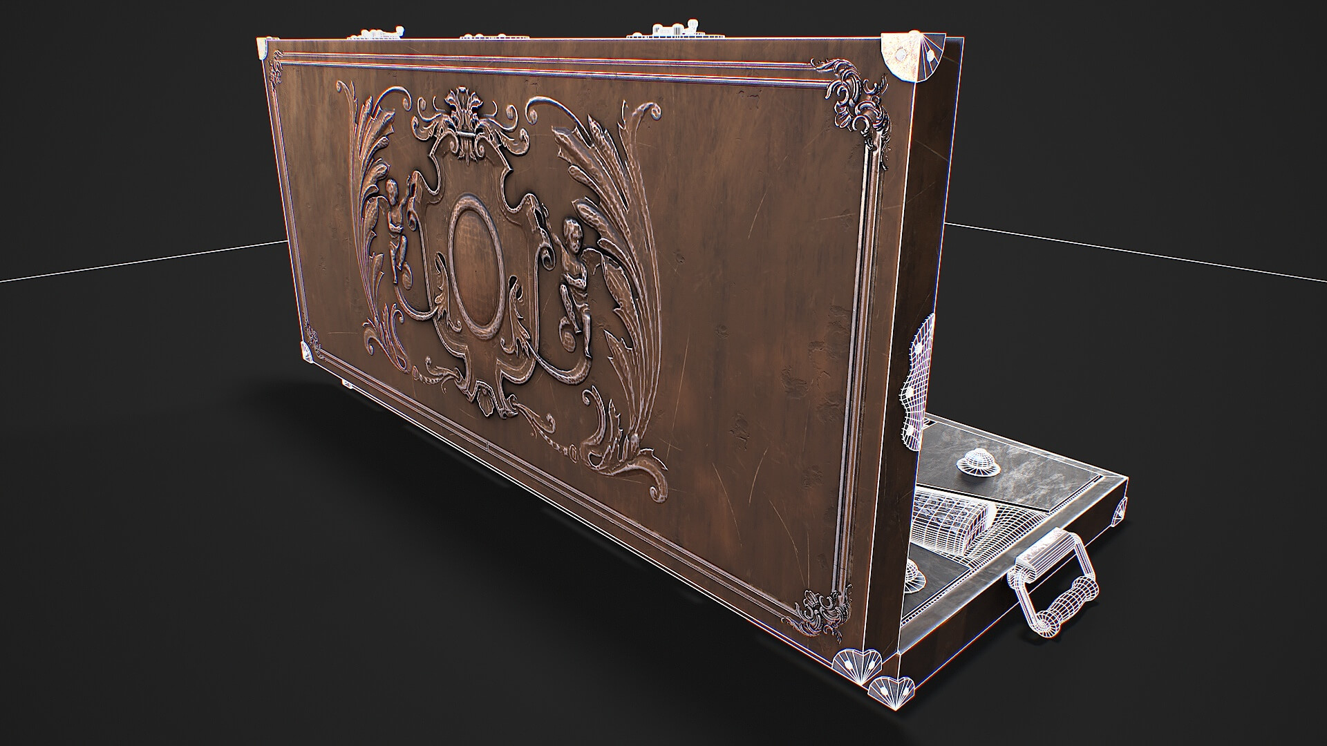 Flintlock Gun Case - 3D Model by Nicu_Tepes