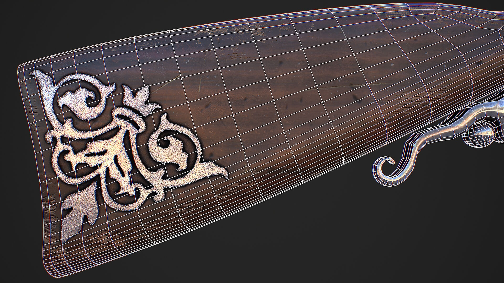 Flintlock Musket - 3D Model by Nicu_Tepes