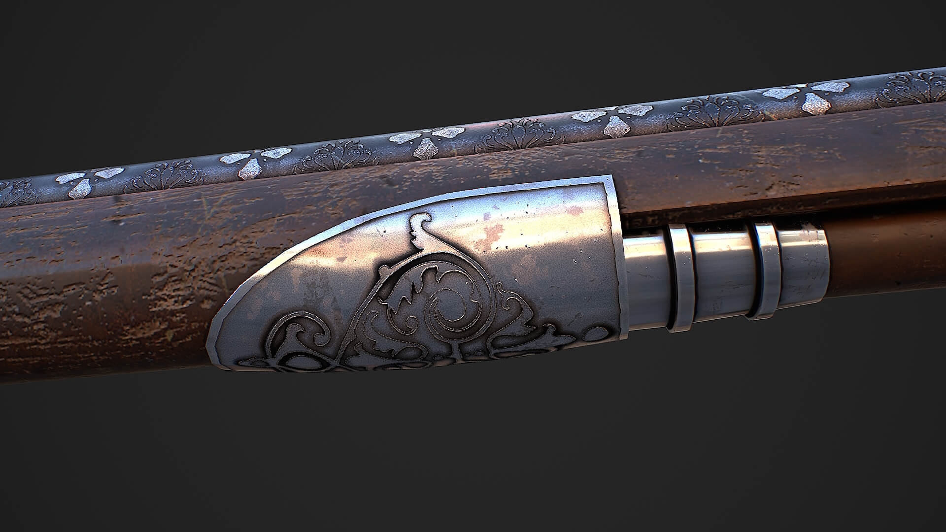 Flintlock Musket - 3D Model by Nicu_Tepes