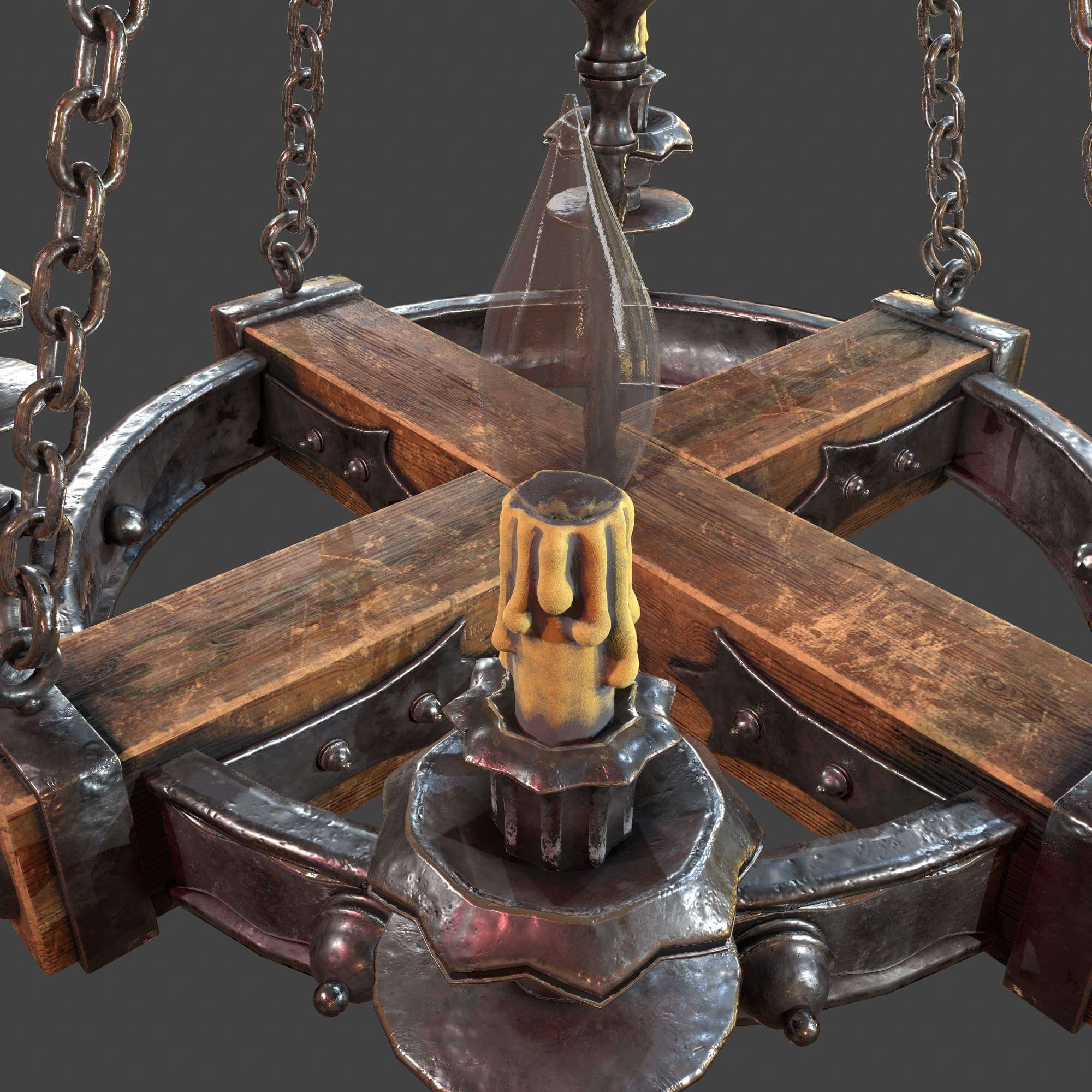 Forged Chandelier - 3D Model by Nicu_Tepes