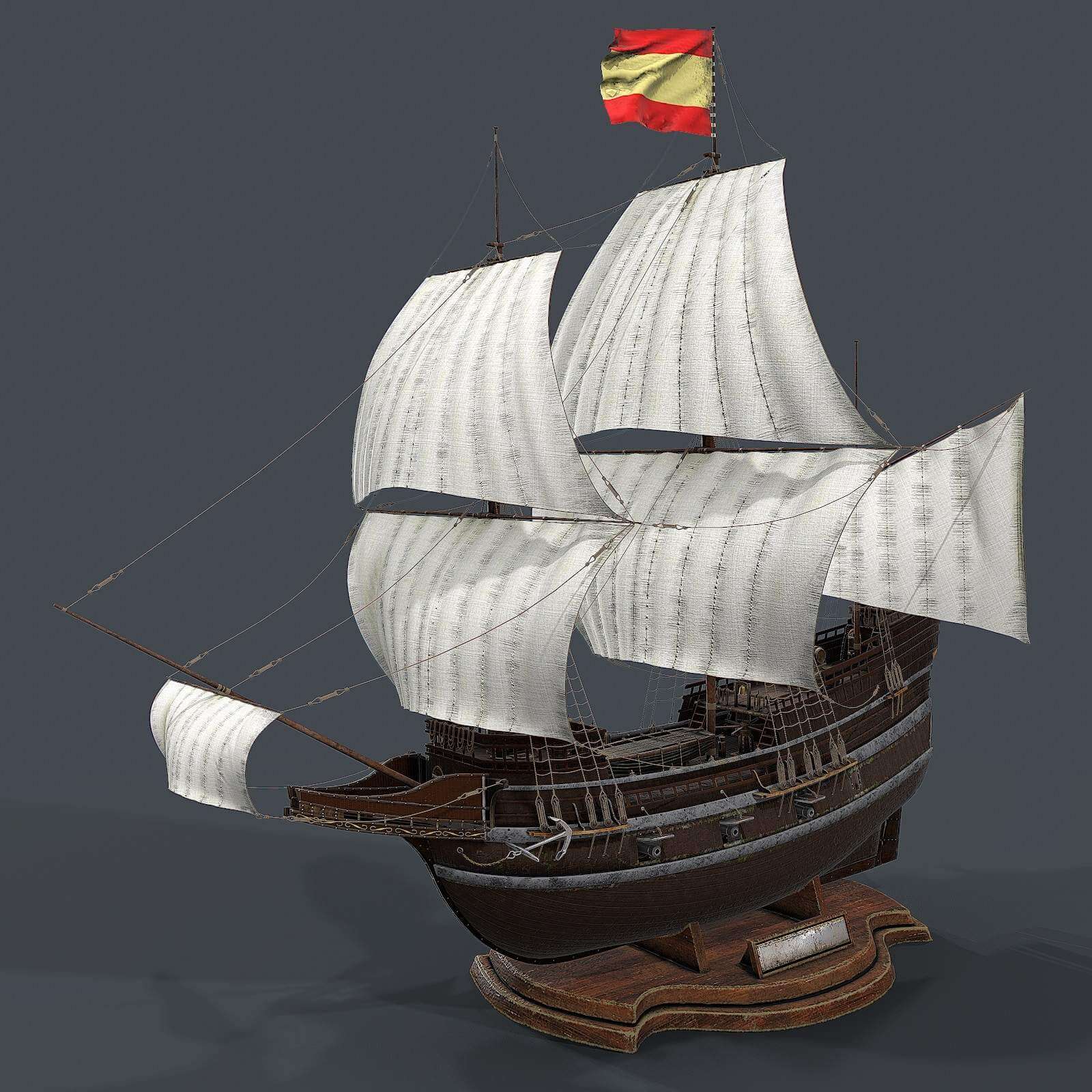 Spanish Galeon 3D Model