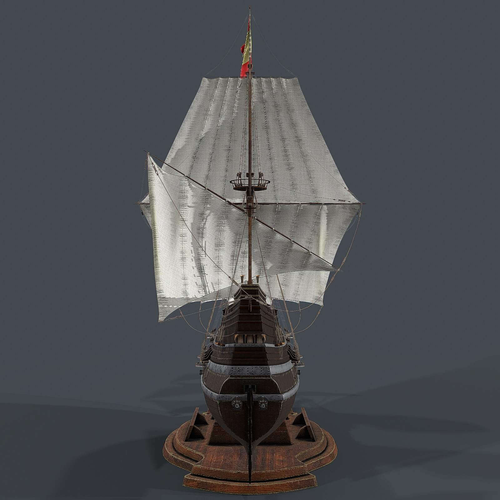 Spanish Galeon - 3D Model by Nicu_Tepes