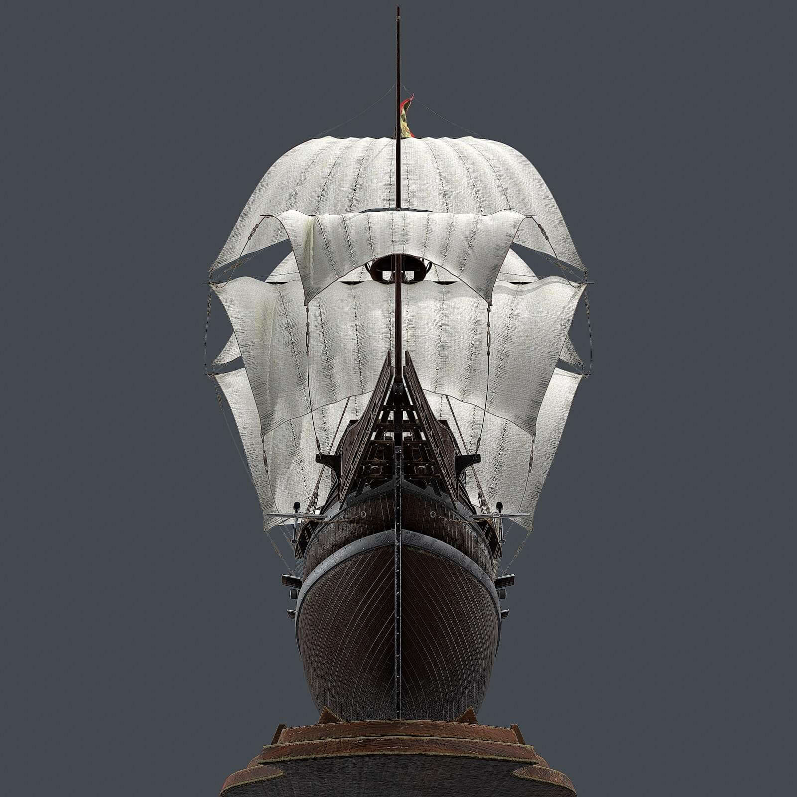 Spanish Galeon - 3D Model by Nicu_Tepes