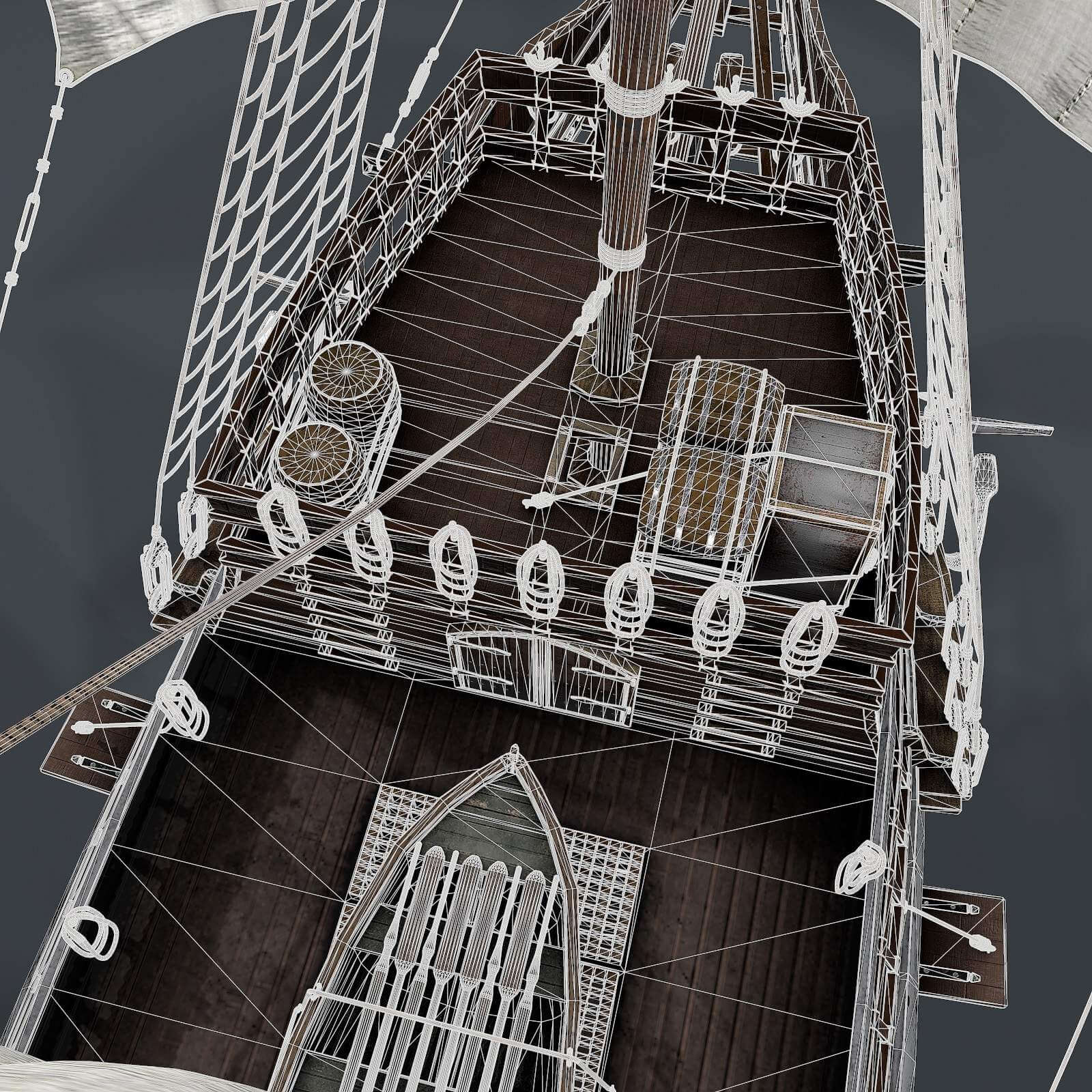 Spanish Galeon - 3D Model by Nicu_Tepes