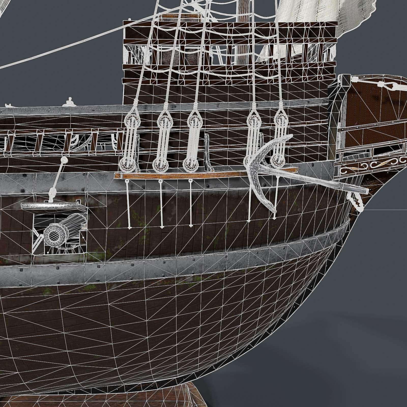 Spanish Galeon - 3D Model by Nicu_Tepes