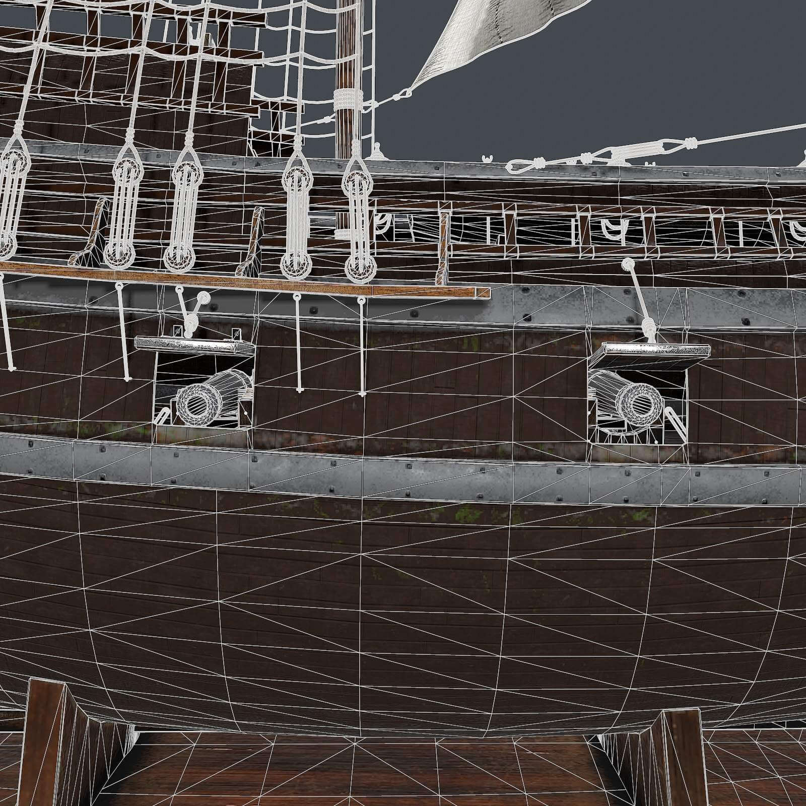 Spanish Galeon - 3D Model by Nicu_Tepes