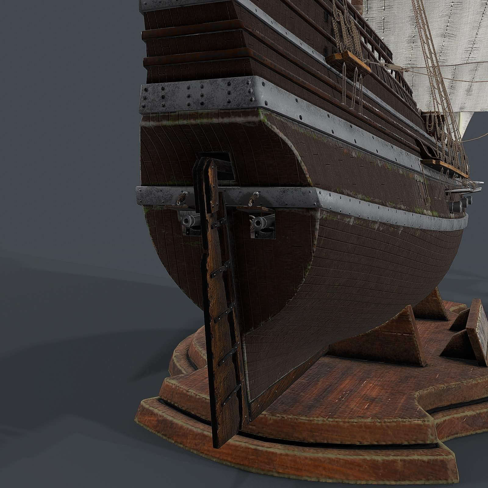 Spanish Galeon - 3D Model by Nicu_Tepes