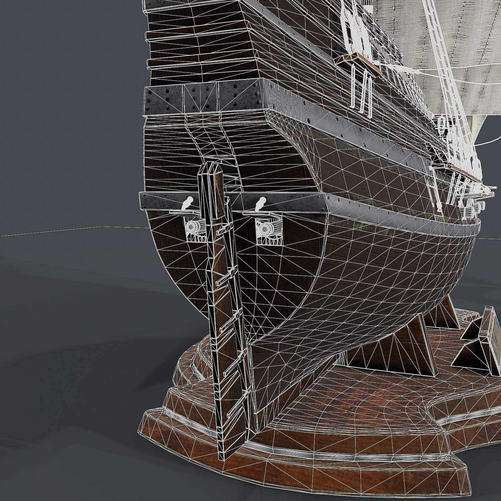 Spanish Galeon - 3D Model by Nicu_Tepes