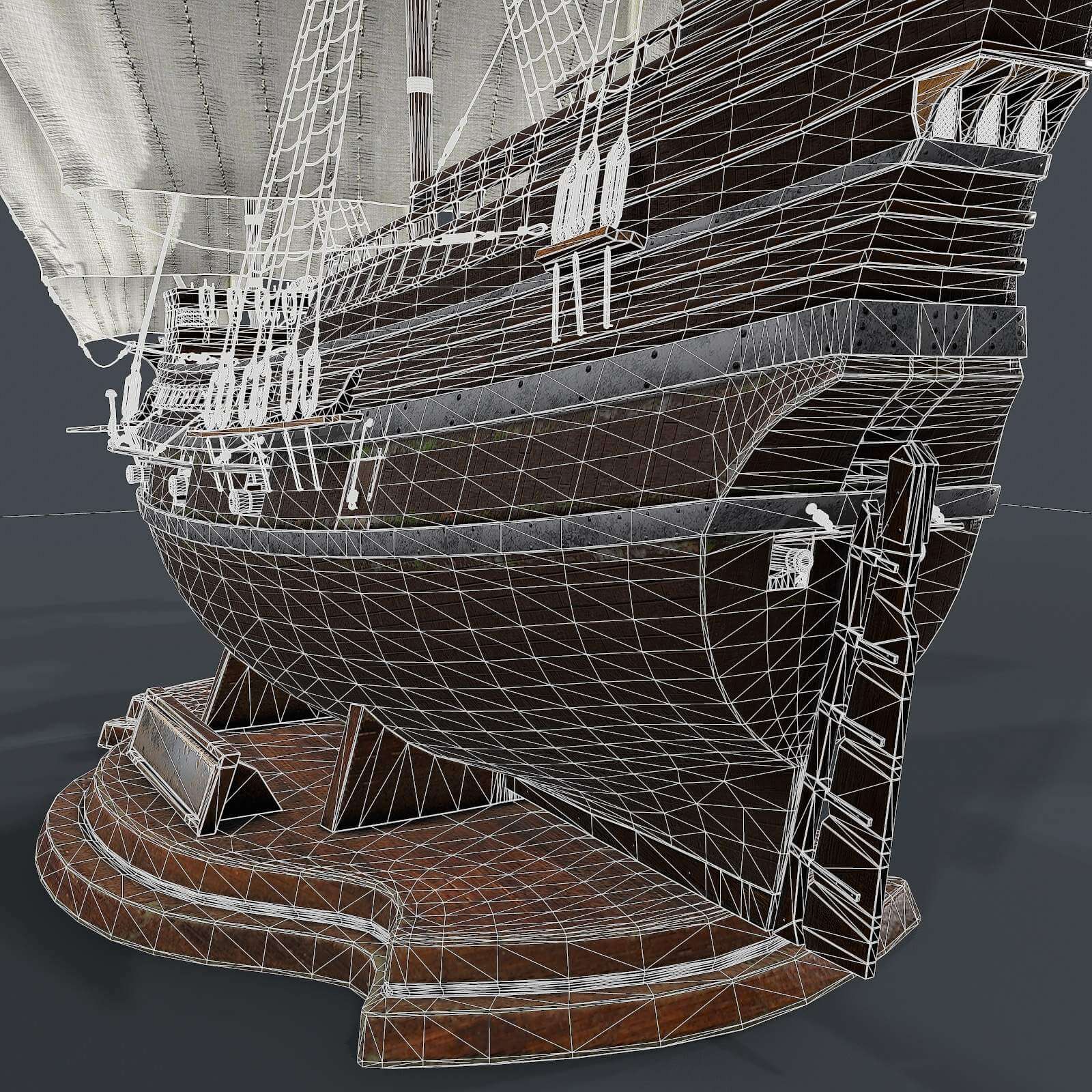 Spanish Galeon - 3D Model by Nicu_Tepes