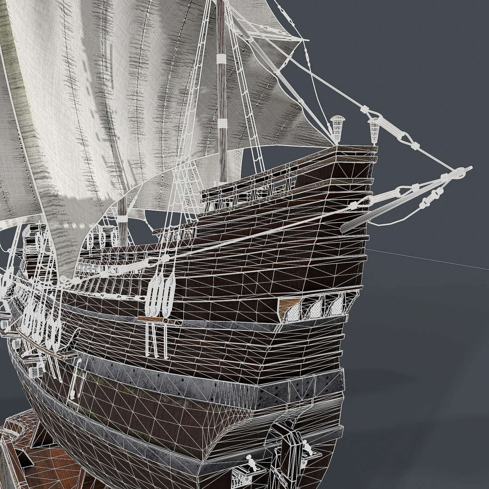 Spanish Galeon - 3D Model by Nicu_Tepes