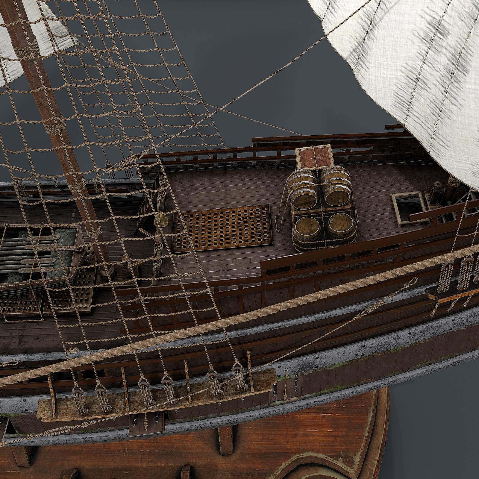 Spanish Galeon - 3D Model by Nicu_Tepes