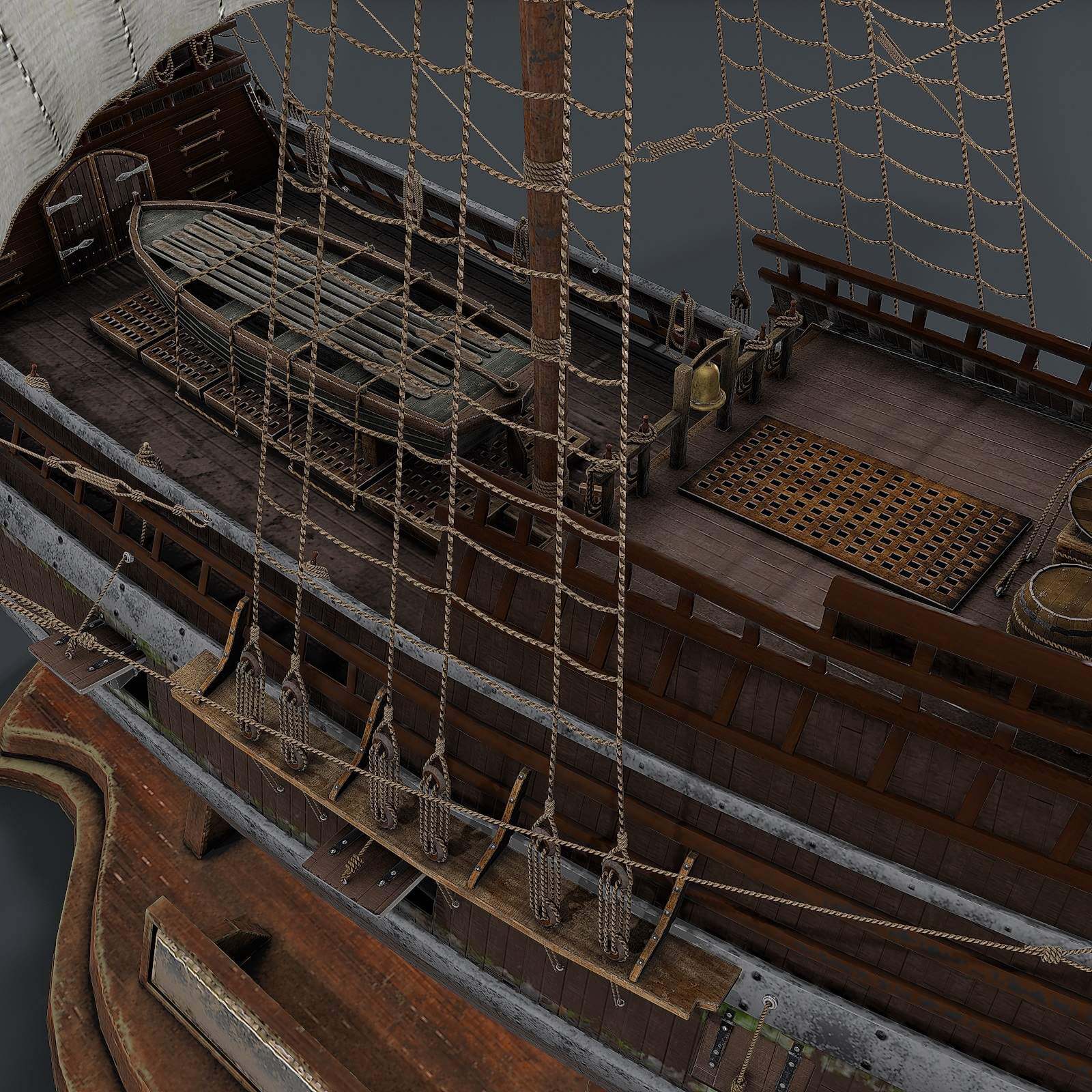 Spanish Galeon - 3D Model by Nicu_Tepes