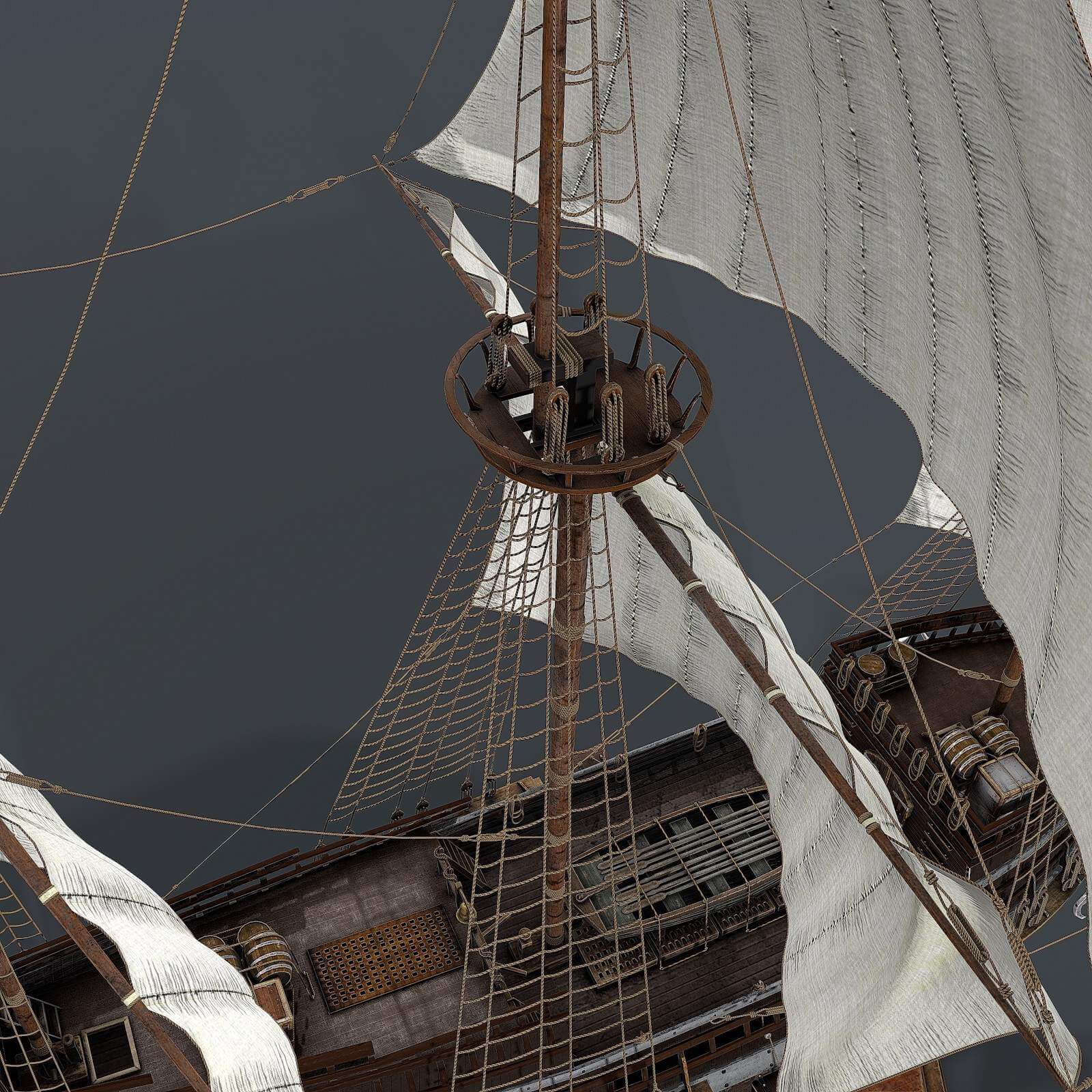 Spanish Galeon - 3D Model by Nicu_Tepes