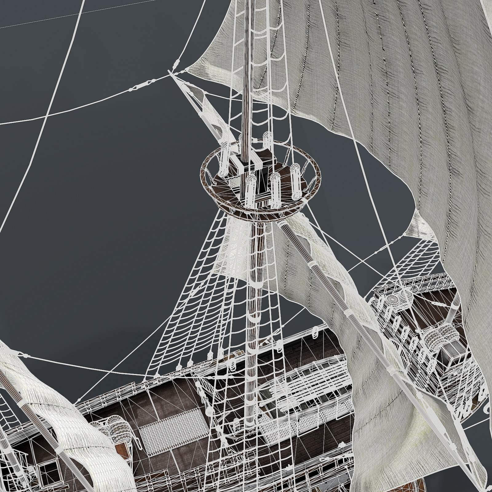 Spanish Galeon - 3D Model by Nicu_Tepes