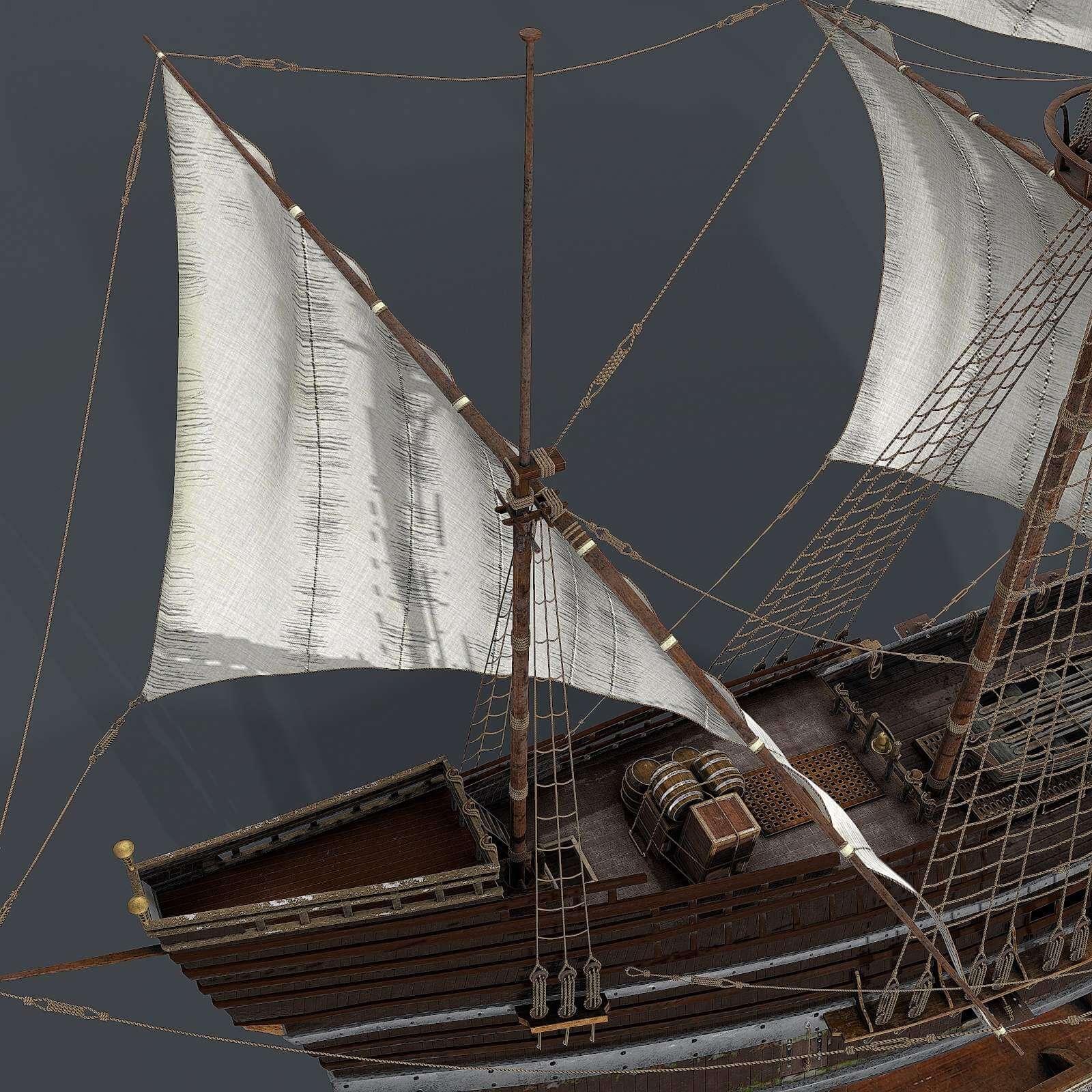 Spanish Galeon - 3D Model by Nicu_Tepes