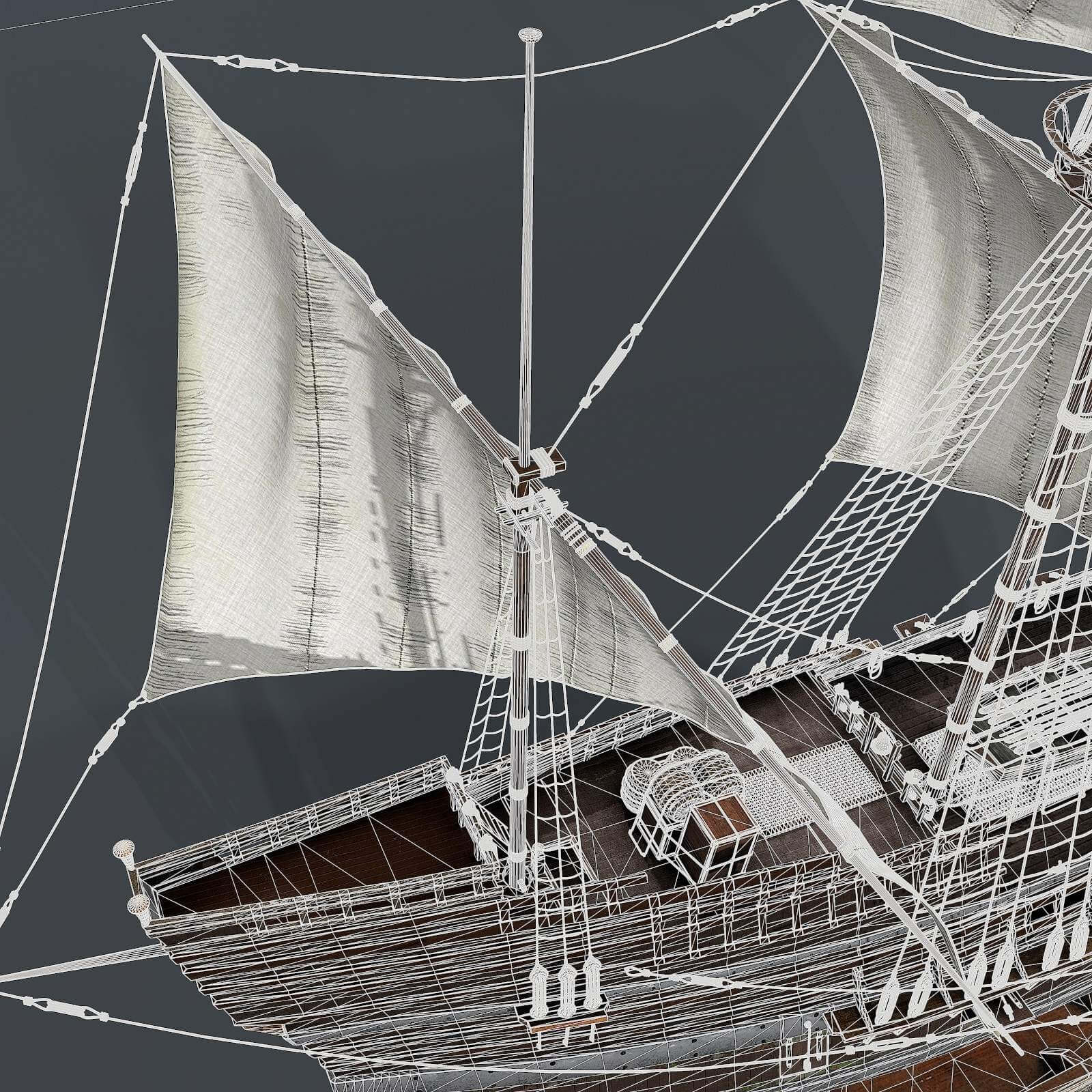 Spanish Galeon - 3D Model by Nicu_Tepes