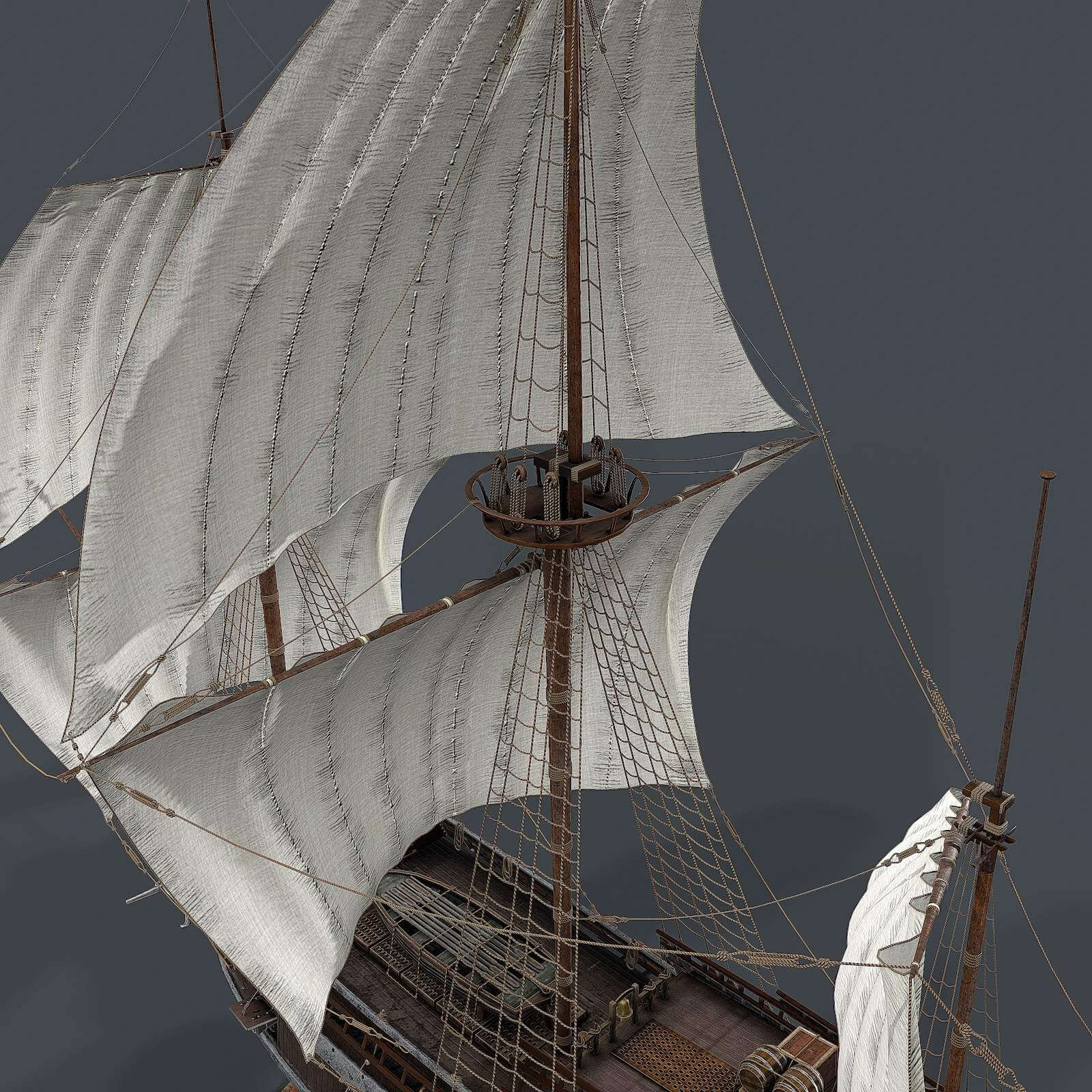 Spanish Galeon - 3D Model by Nicu_Tepes