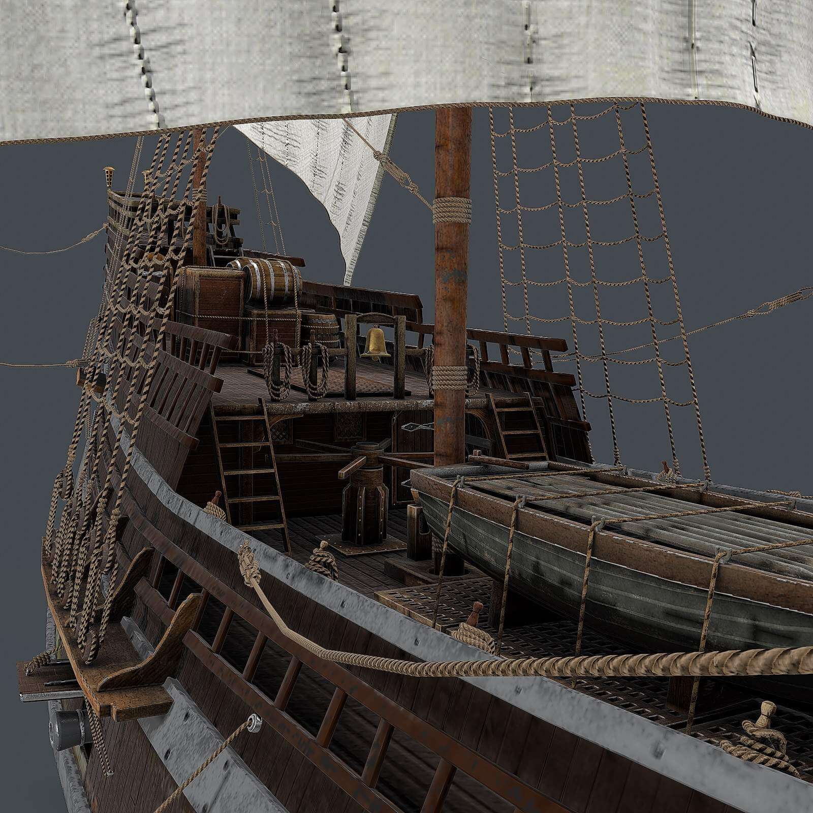 Spanish Galeon - 3D Model by Nicu_Tepes
