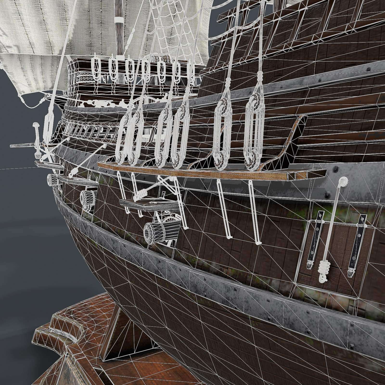 Spanish Galeon - 3D Model by Nicu_Tepes