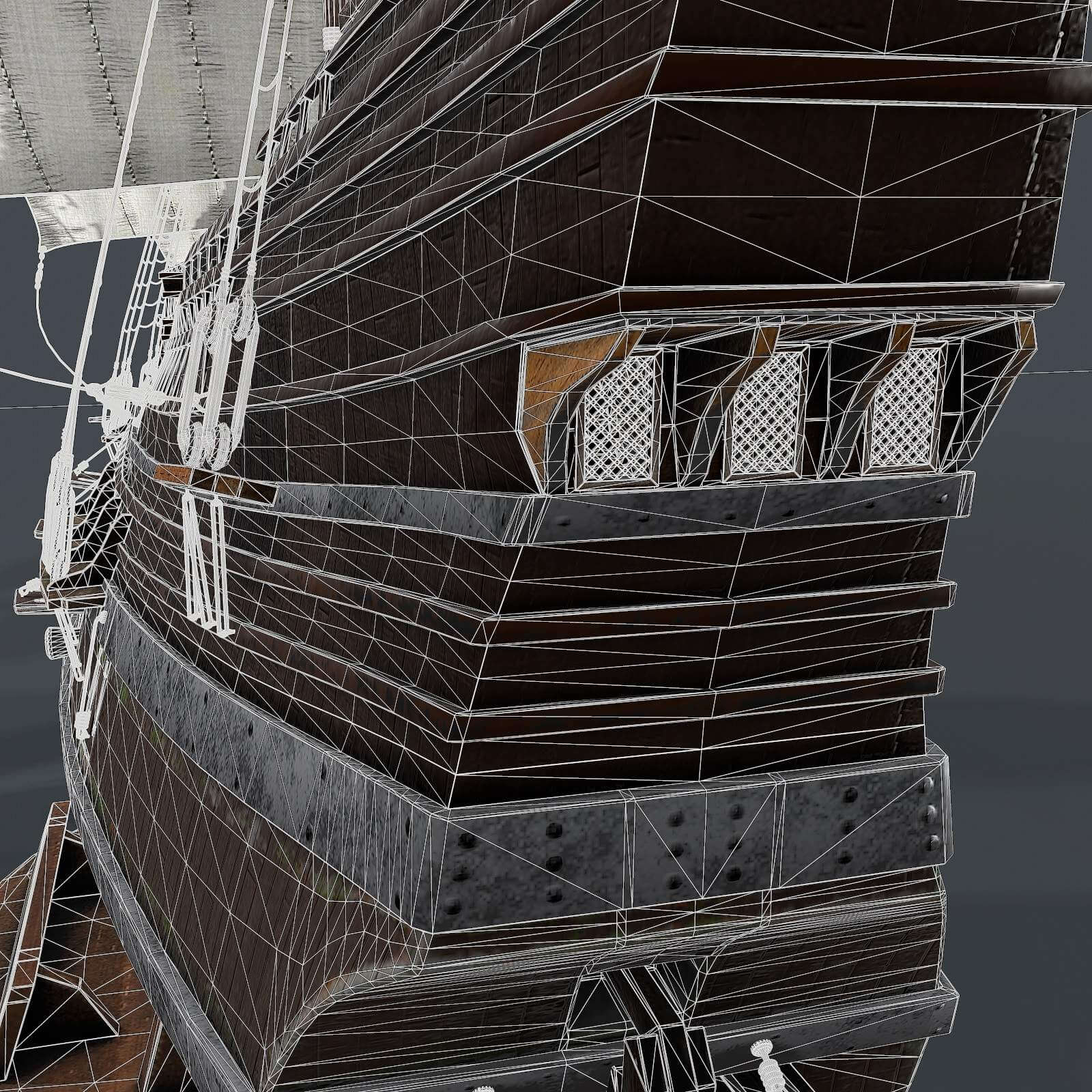 Spanish Galeon - 3D Model by Nicu_Tepes