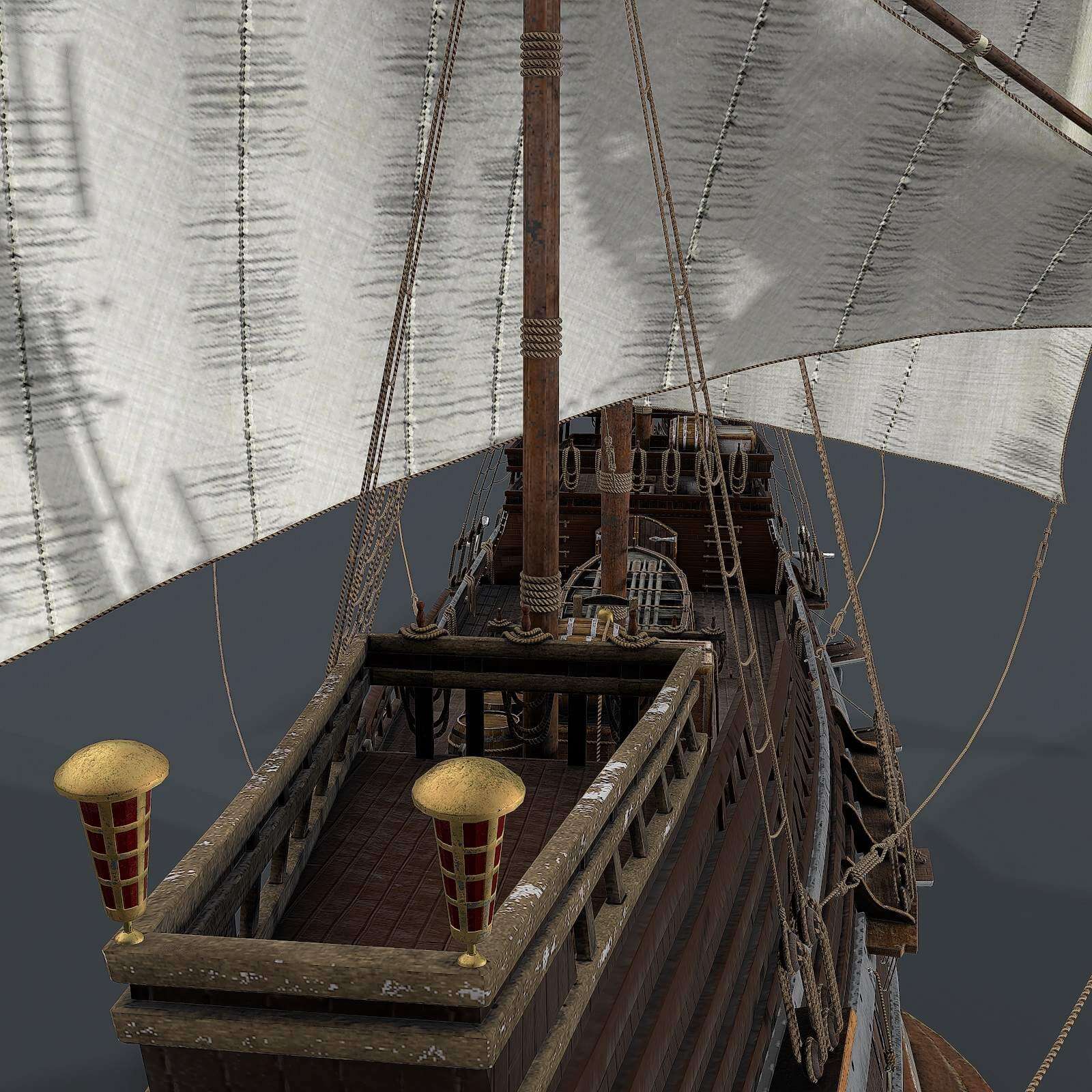 Spanish Galeon - 3D Model by Nicu_Tepes