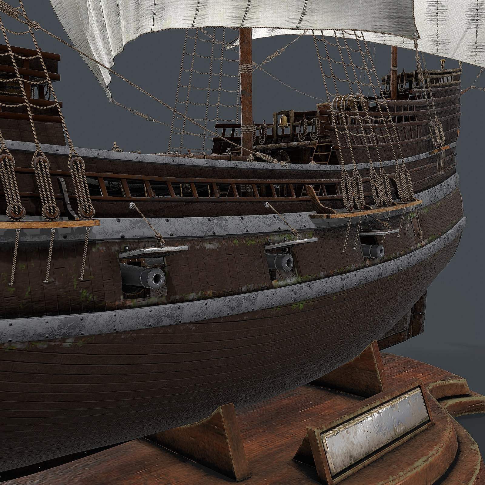 Spanish Galeon 3D Model