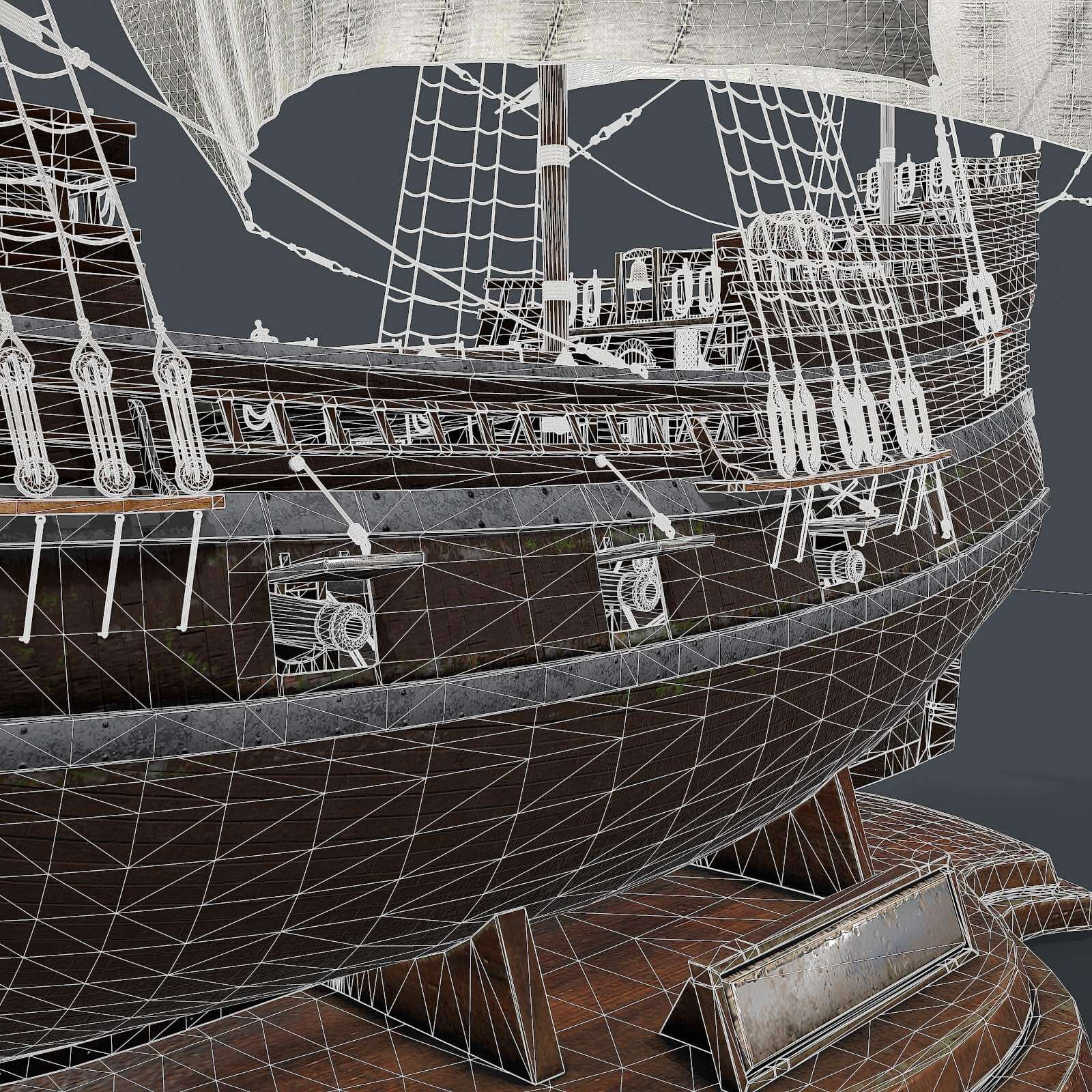 Spanish Galeon 3D Model