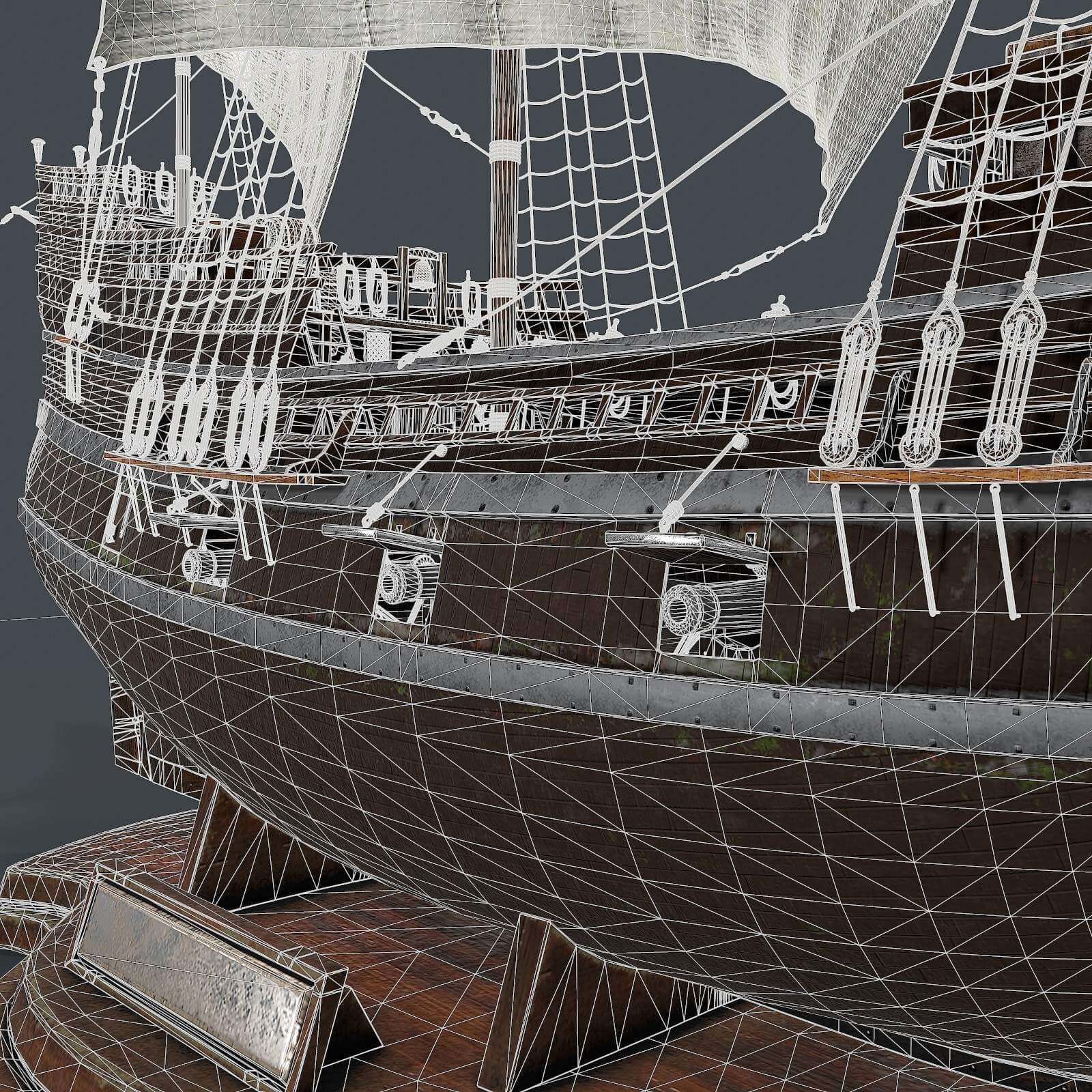 Spanish Galeon 3D Model