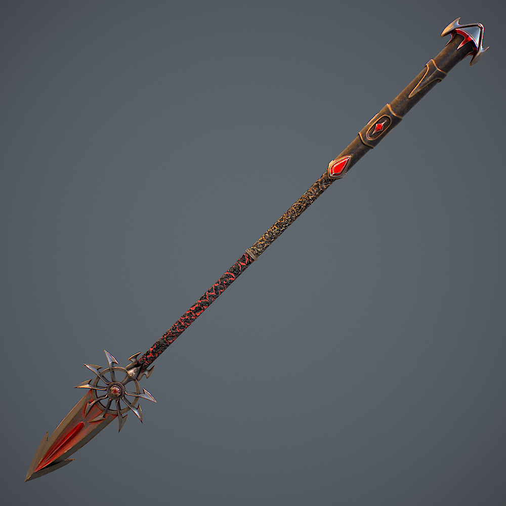 Combat staff 2 3D Render, Digital Art by Nicu_Tepes