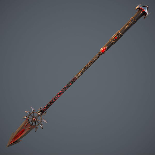 Combat staff 4 3D Render, Digital Art by Nicu_Tepes
