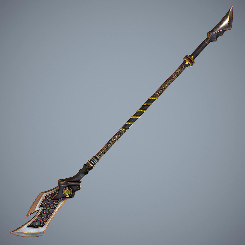 Combat staff 4 3D Render, Digital Art by Nicu_Tepes