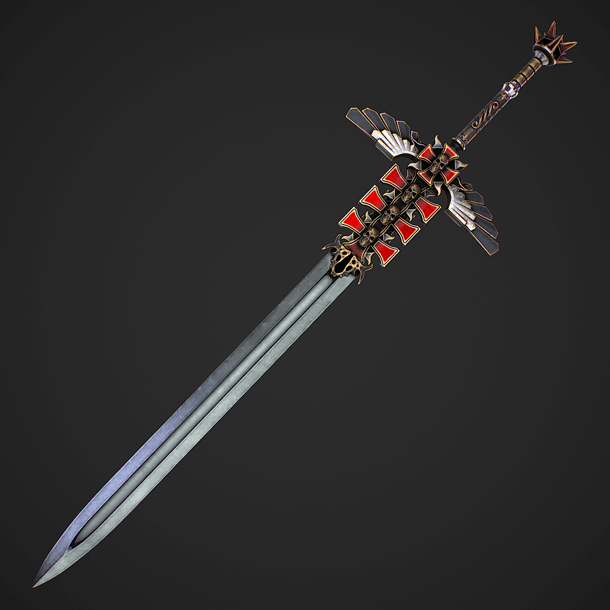 Fantasy Sword 1 3D Model 3D Render, Digital Art by Nicu_Tepes