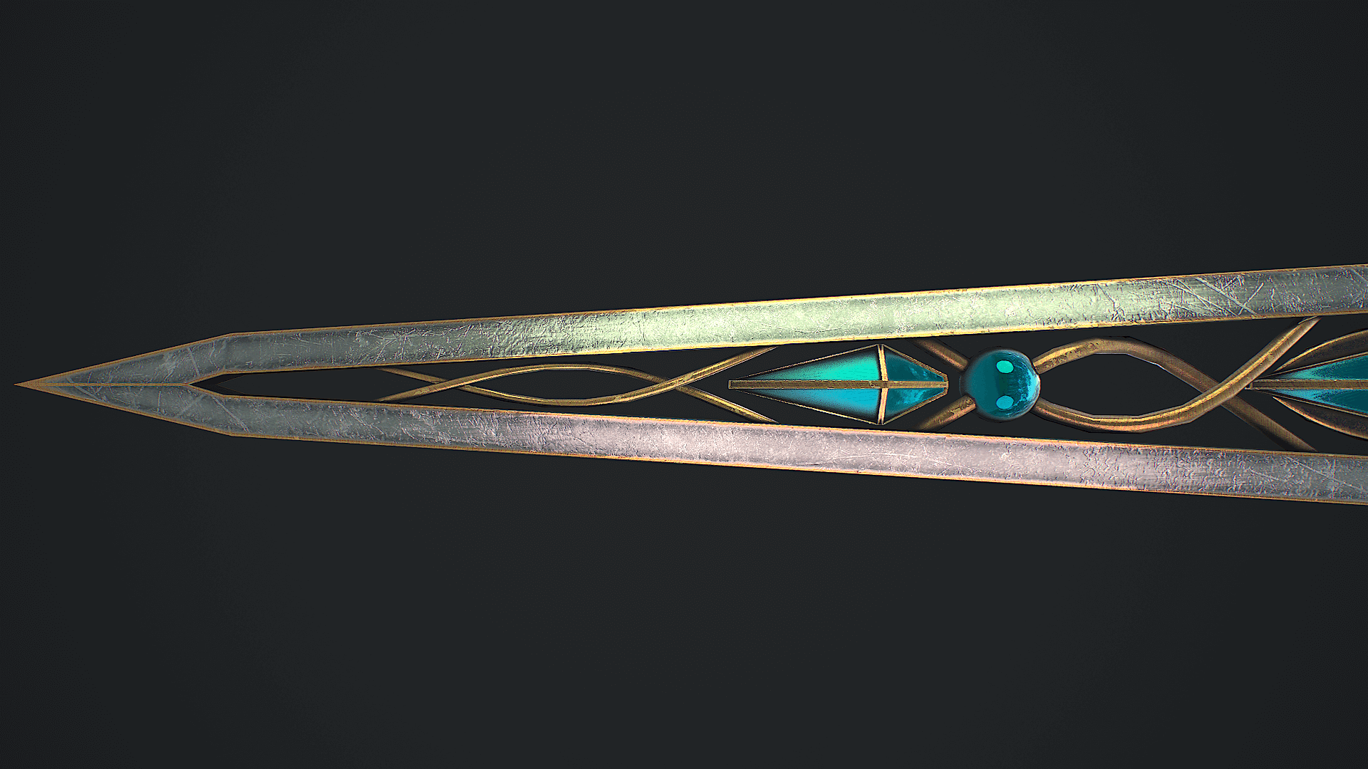 Fantasy Sword 21 3D Model 3D Render, Digital Art by Nicu_Tepes