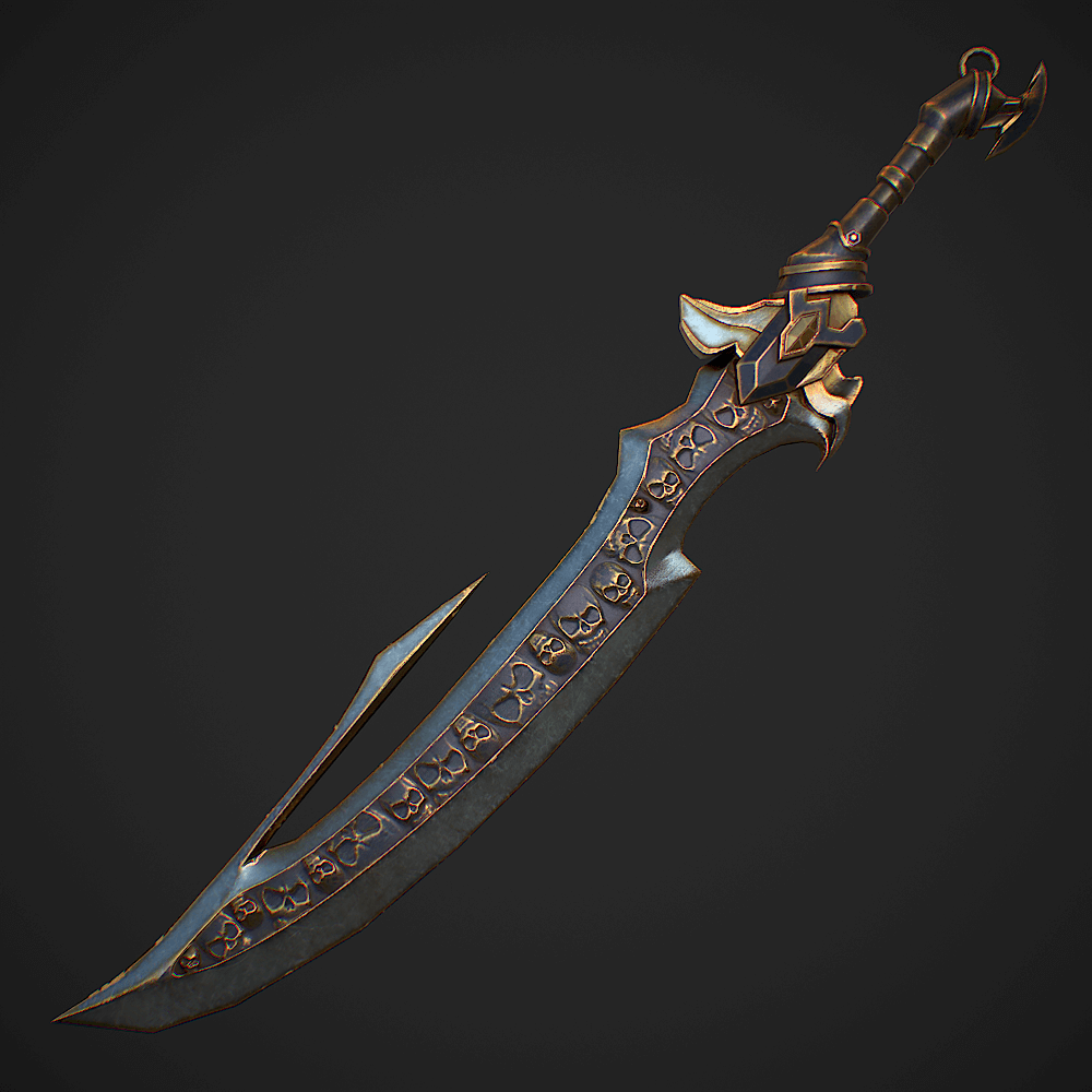 Fantasy sword 4 3D Render, Digital Art by Nicu_Tepes