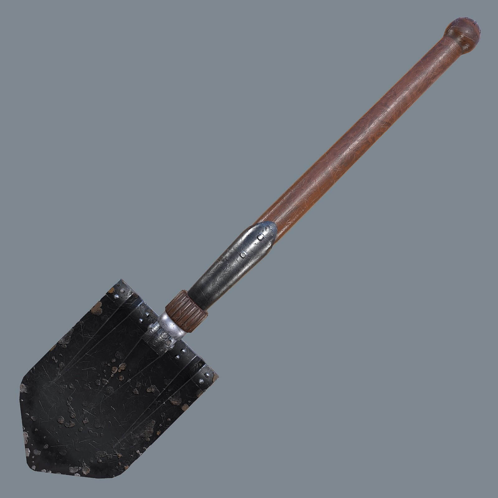 German Sapper Shovel WW2 - 3D Model by Nicu_Tepes
