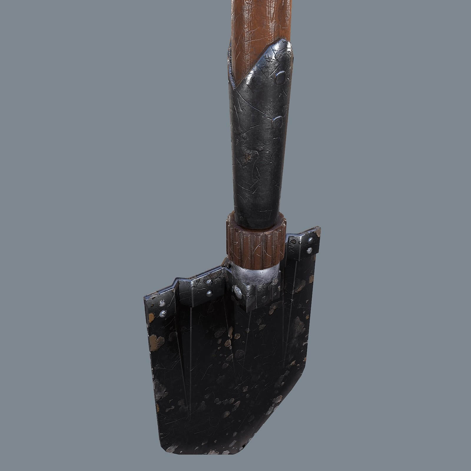 German Sapper Shovel WW2 - 3D Model by Nicu_Tepes