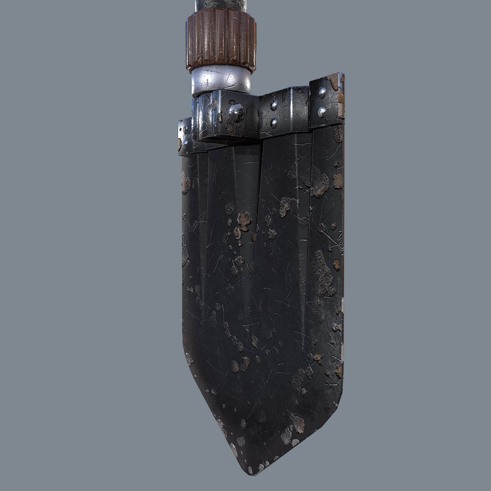 German Sapper Shovel WW2 - 3D Model by Nicu_Tepes