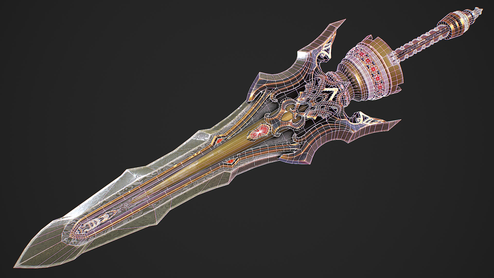 Imperial Sword - 3D Model by Nicu_Tepes