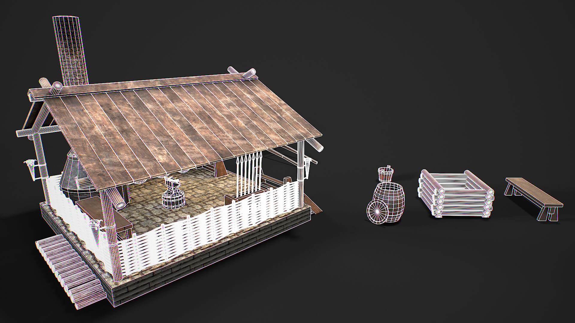 Medieval Forge 3D Model by Nicu_Tepes