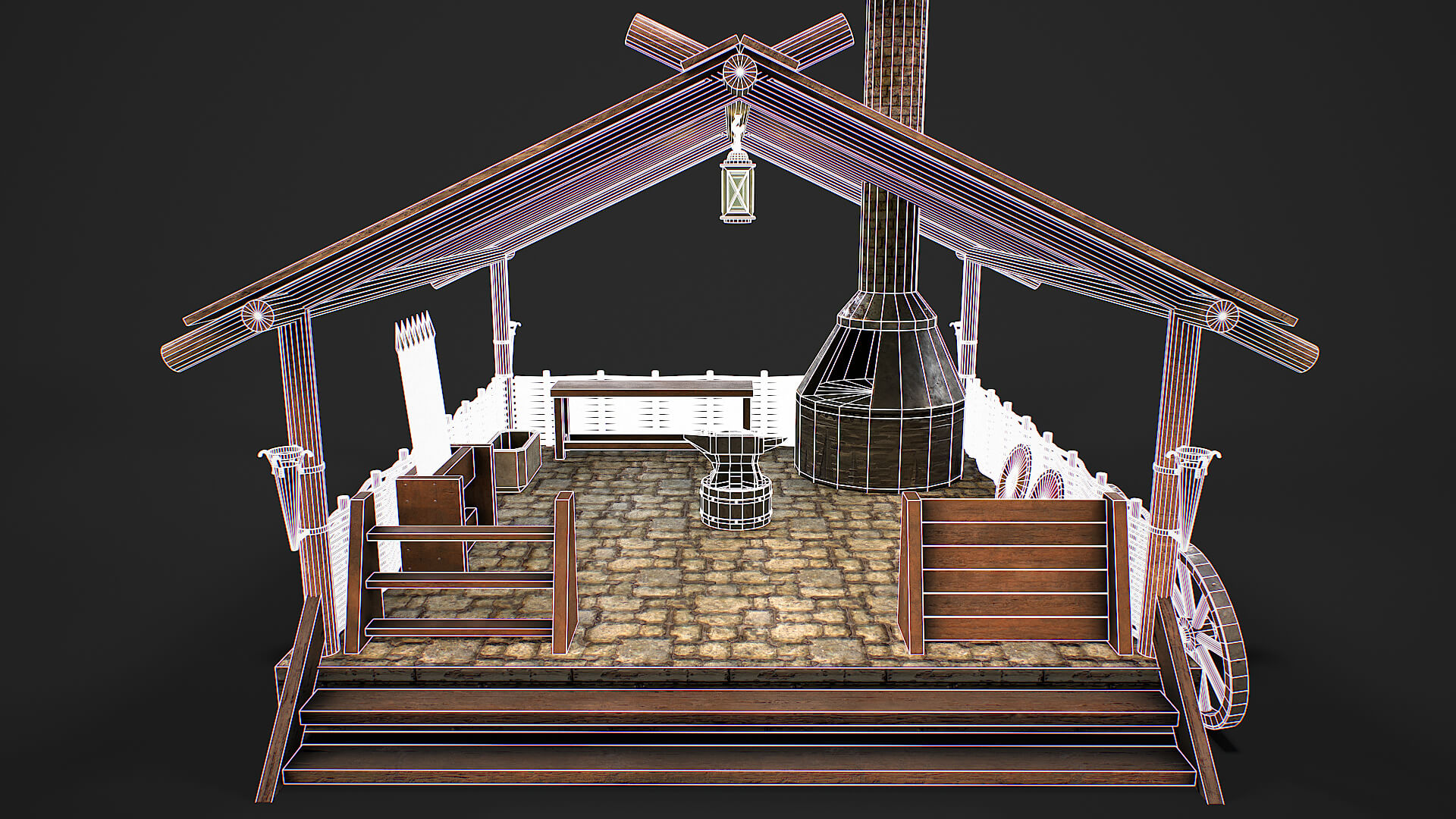 Medieval Forge 3D Model by Nicu_Tepes