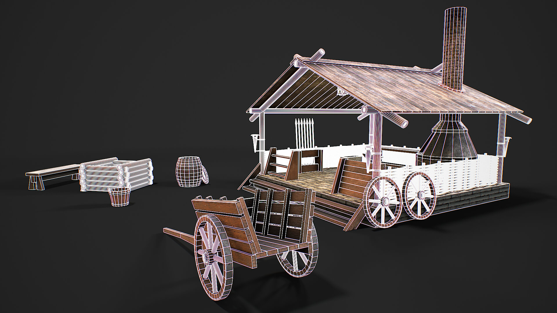 Medieval Forge 3D Model by Nicu_Tepes