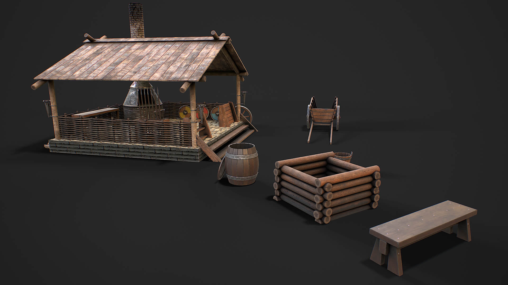 Medieval Forge 3D Model by Nicu_Tepes