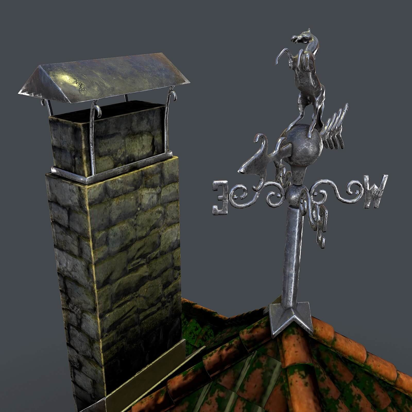 Medieval House - 3D Model by Nicu_Tepes