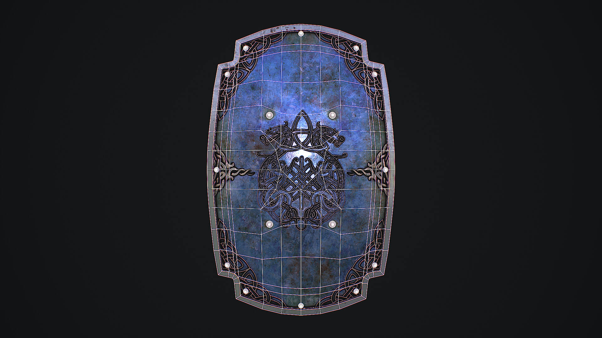 Medieval Shield - 3D Model by Nicu_Tepes